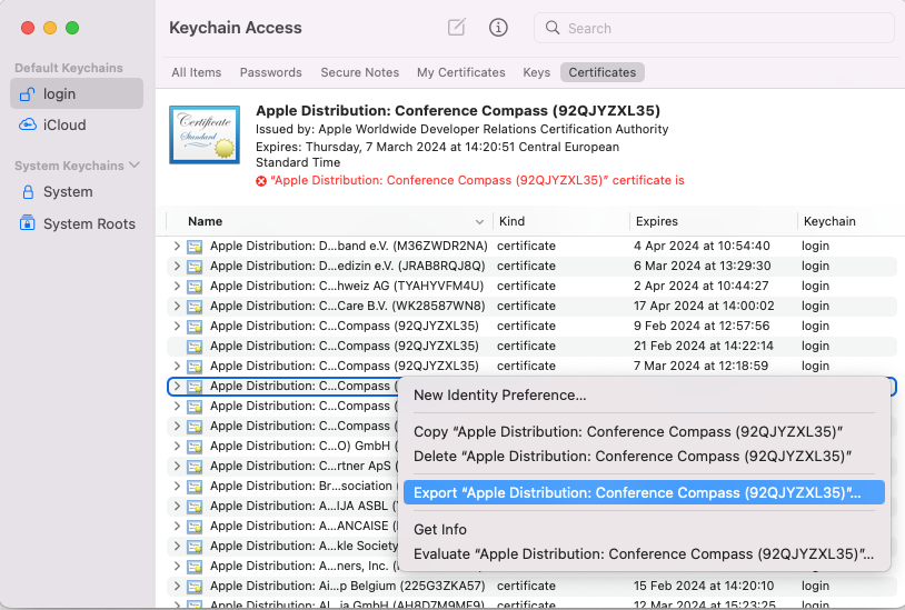 Apple Developer Program: Creating iOS certificates for test versions of ...