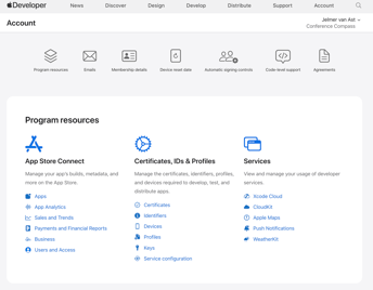 Creating iOS certificates for publishing to the App Store