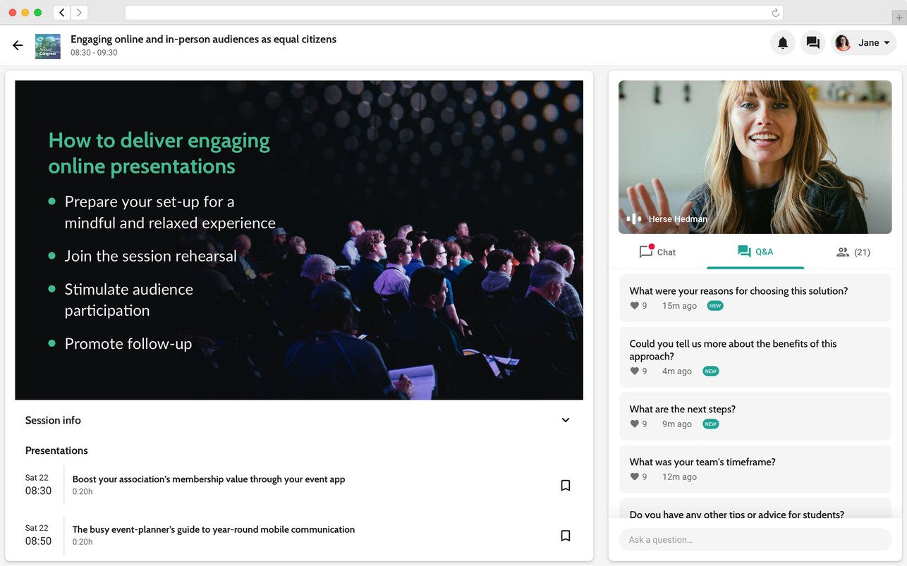 Step 6: Upload placeholder images for the slides and speaker frames